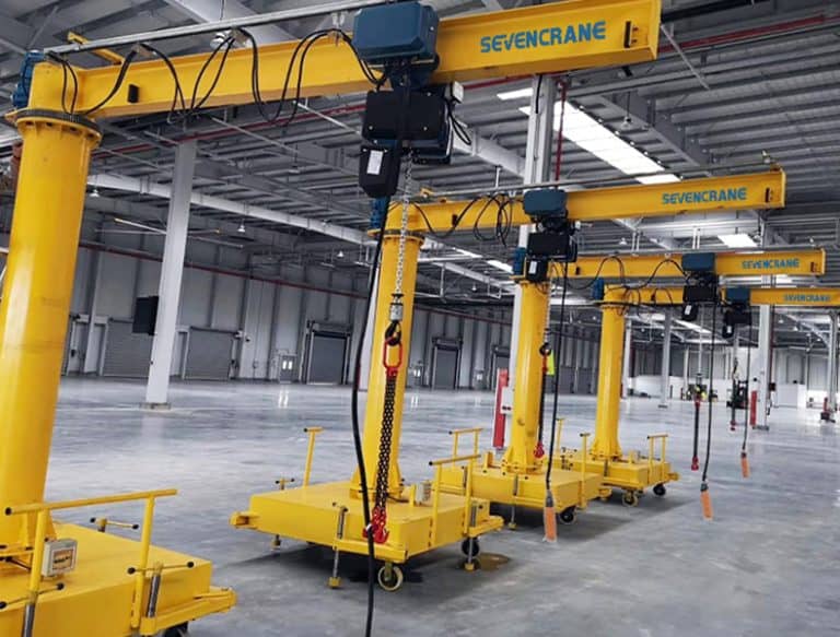 Portable Mobile Jib Crane | SEVENCRANE