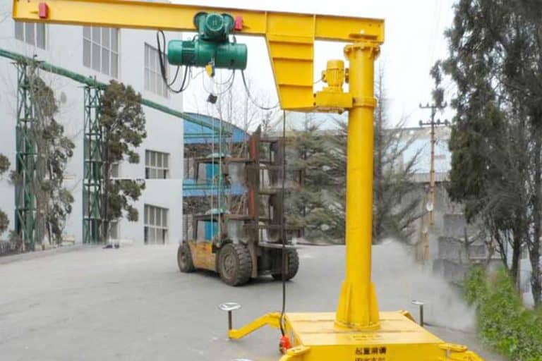 Introduction to the Structure and Use of Mobile Jib Crane | SEVENCRANE